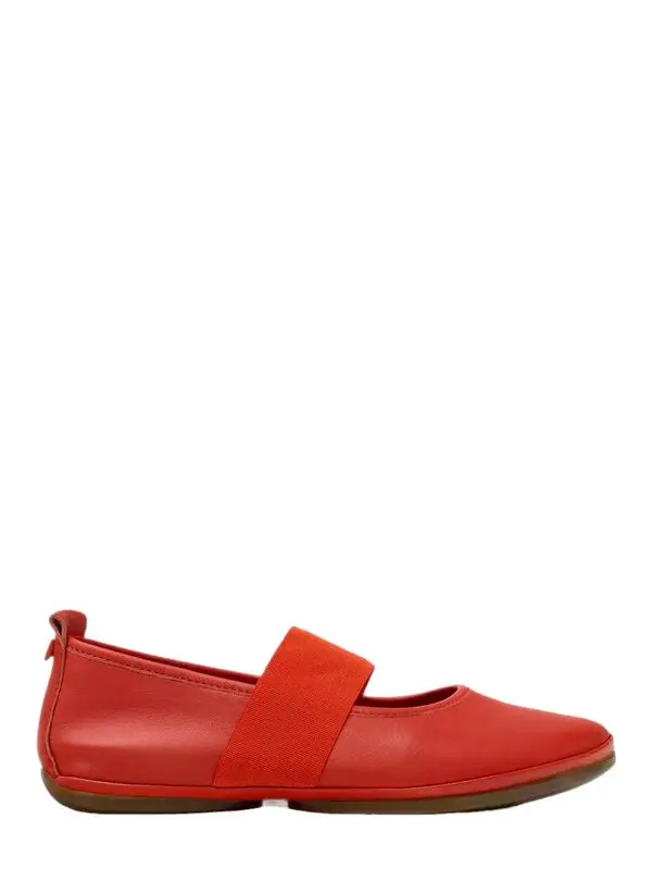 Camper Right Nina Leather Ballet Flats - Red