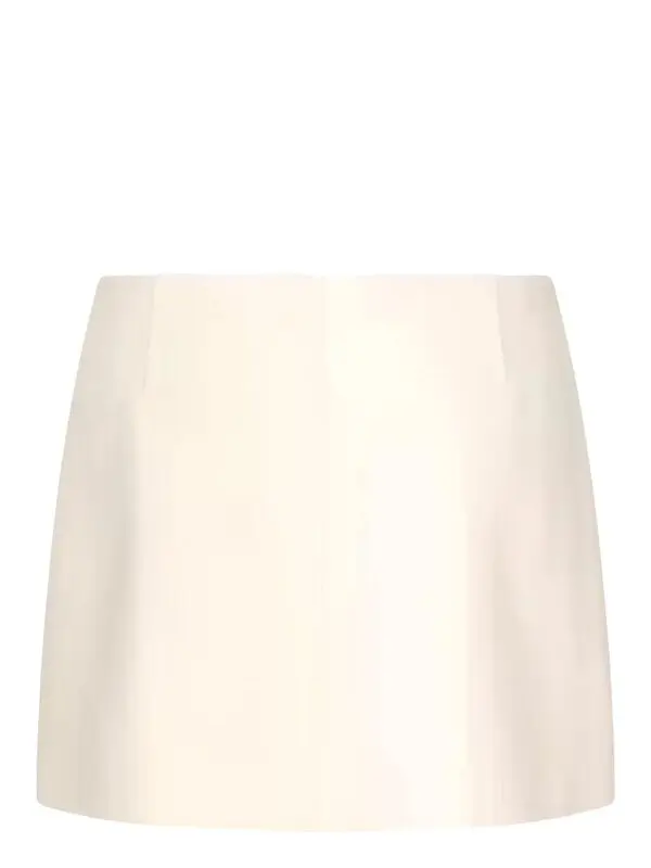 P.a.r.o.s.h High-waisted A-line Mini Skirt - Neutrals