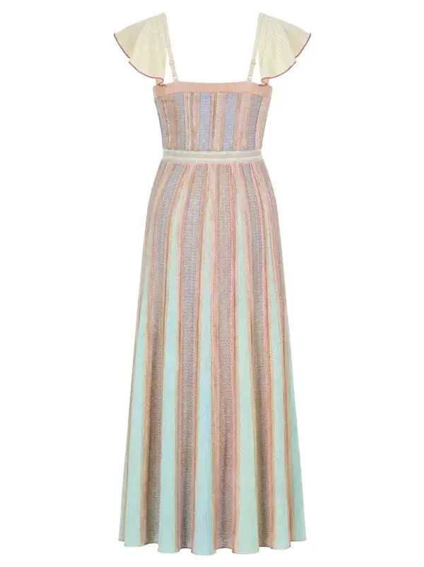 FORTE_FORTE Pleated Maxi Dress - Pink