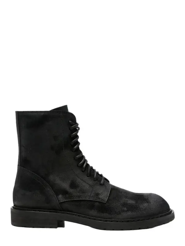 ANN DEMEULEMEESTER Lace-up Combat Boots - Black