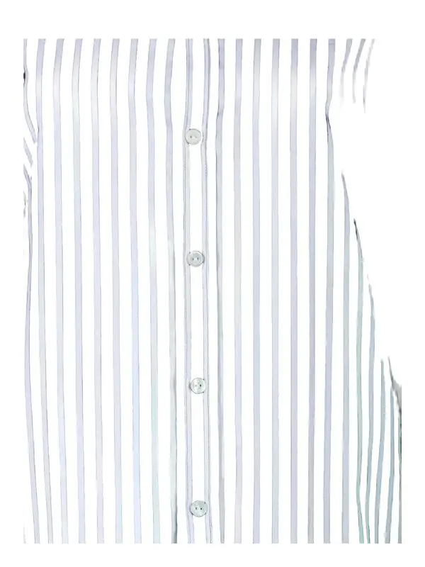 NILI LOTAN Raphael Striped Shirt - Blue