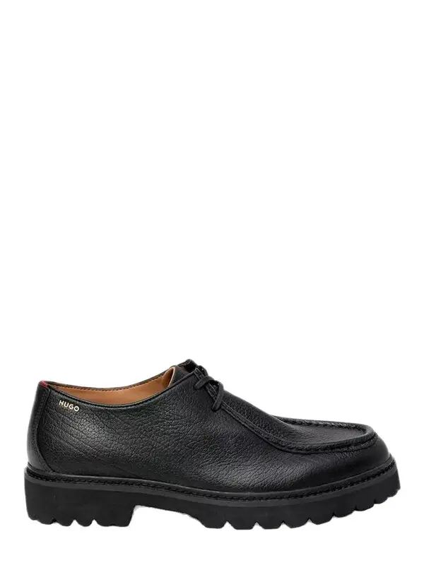 Hugo Lug Sole Derby Shoes - Black