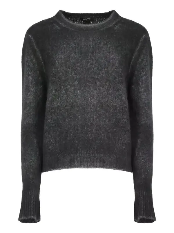 Avant Toi Long Sleeve Sweater - Black