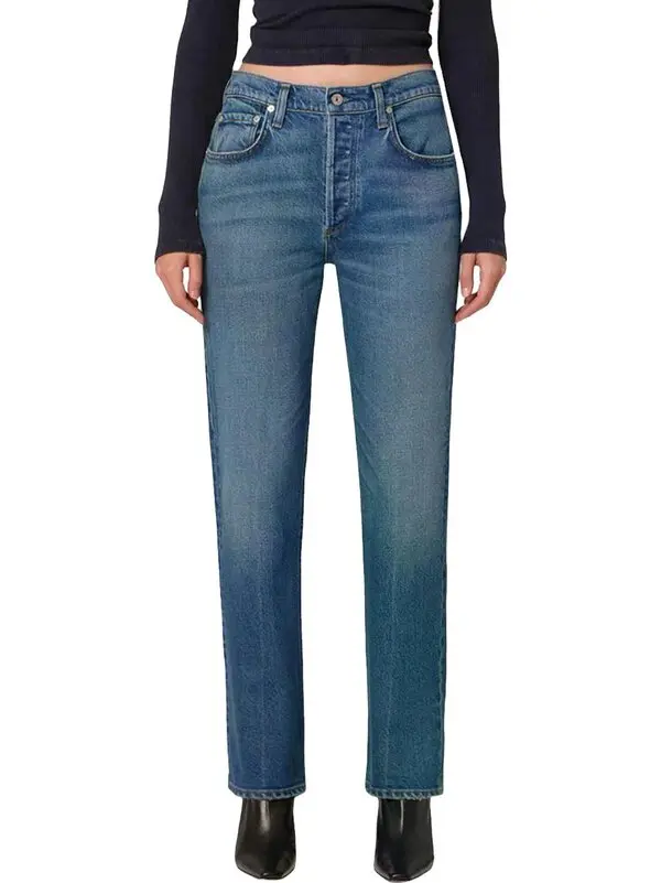 Citizens Of Humanity High-rise Slim-fit Jeans - Blue
