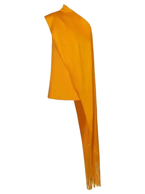 TALLER MARMO Mini Berenson Fringed Party Dress - Orange