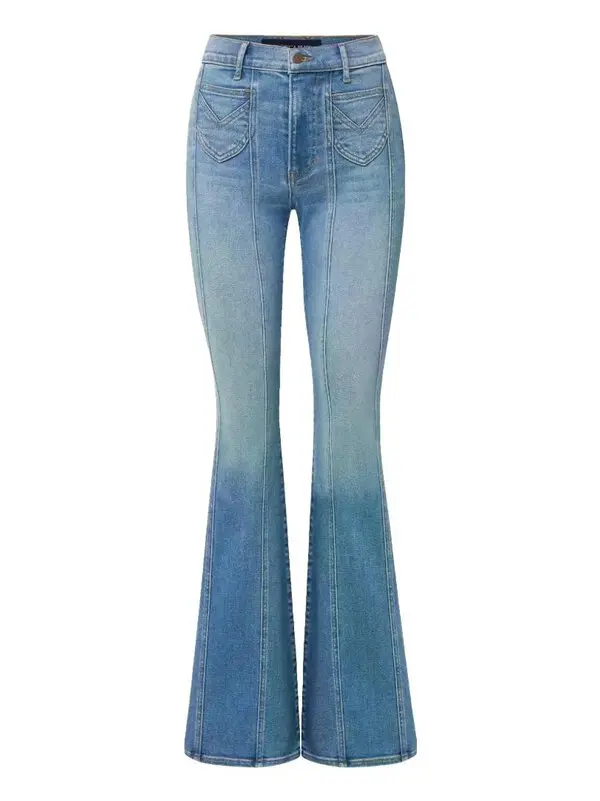 Veronica Beard Beverly Panelled Flared Jeans - Blue