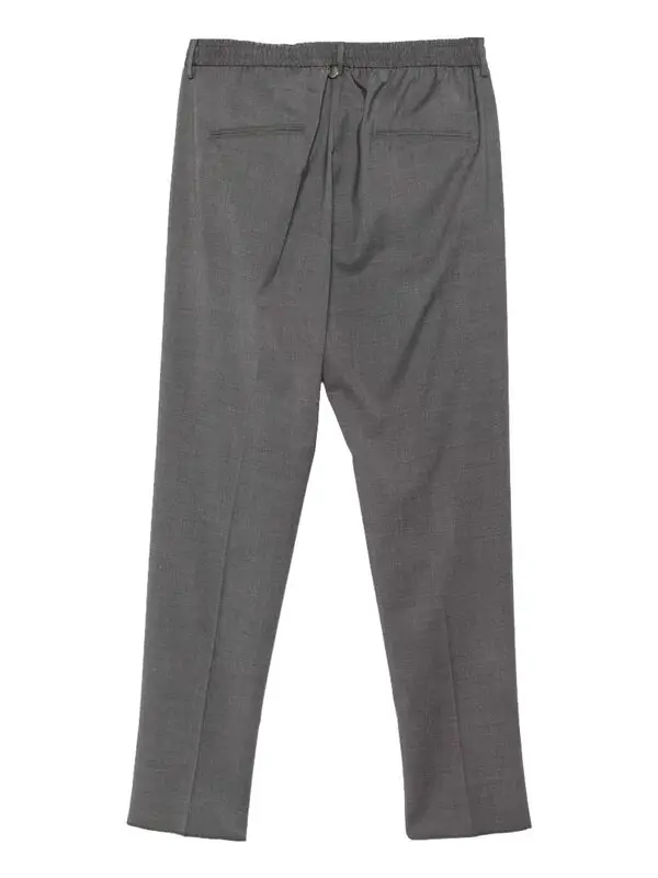 Tagliatore Pleated Drawstring Trousers - Grey