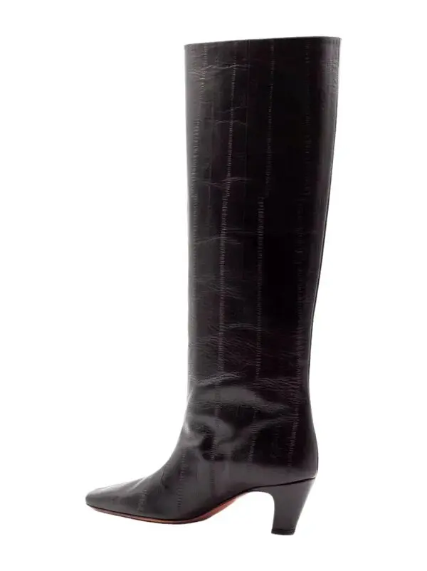 CASTAGNA Debby Textured Knee-high Boots - Black