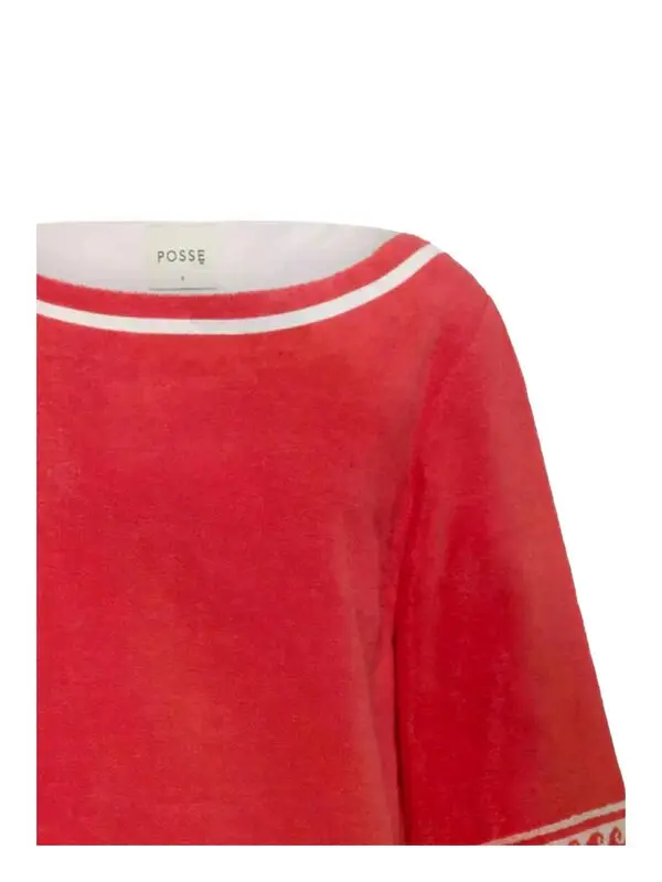 Posse Cody Fish-print Top - Red