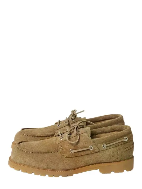 Studio Nicholson Suede Boat Shoes - Neutrals
