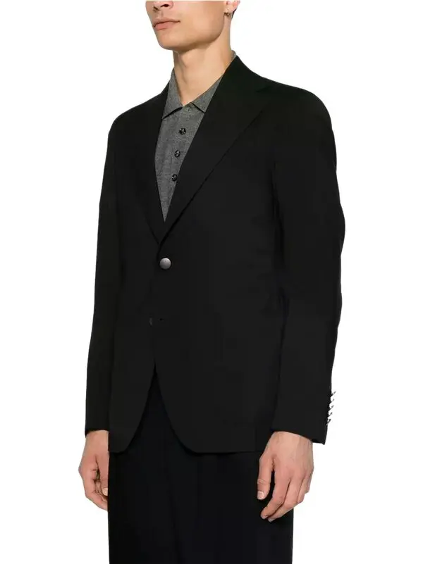 Tagliatore Single-breasted Peak-lapel Blazer - Black
