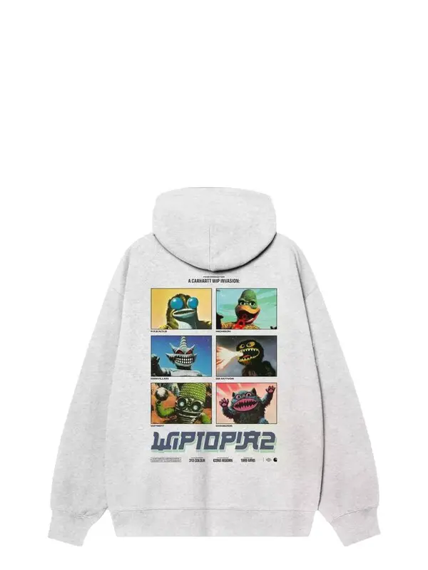 Carhartt Work In Progress Wiptopia Graphic-print Hoodie - Grey