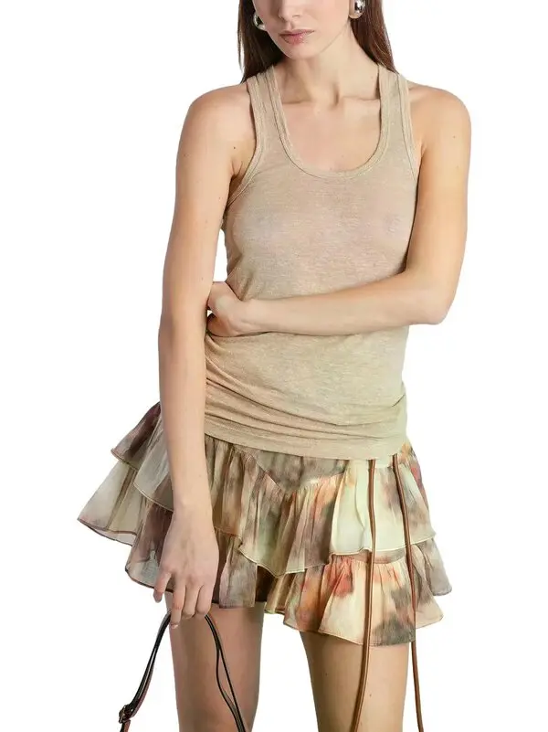 MARANT ETOILE Thea Racer-back Tank Top - Neutrals