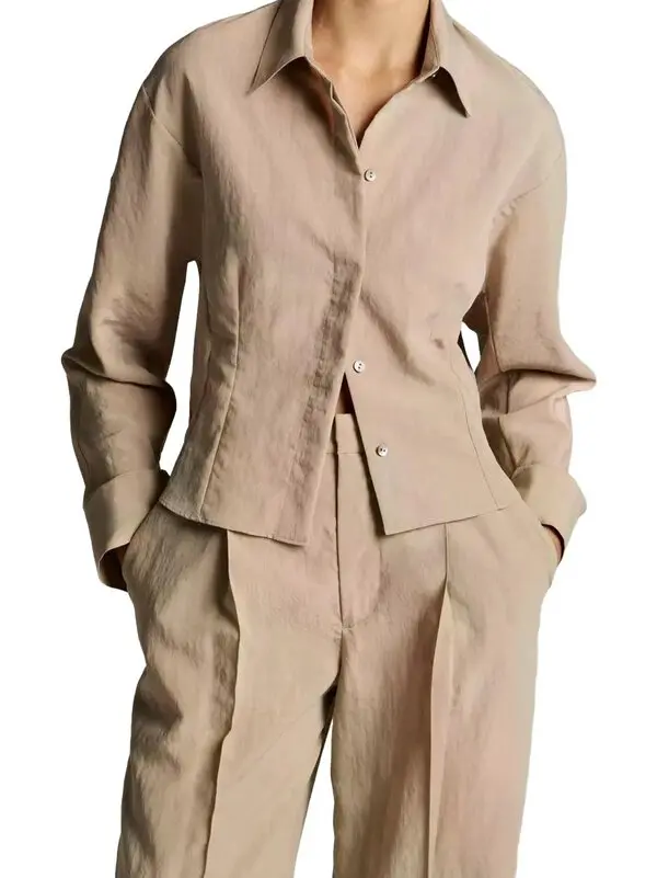 Vince Blouson Back Shirt - Neutrals