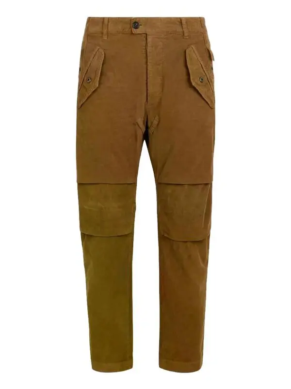 Dsquared2 Corduroy Carrot Fit Utility Pants - Brown