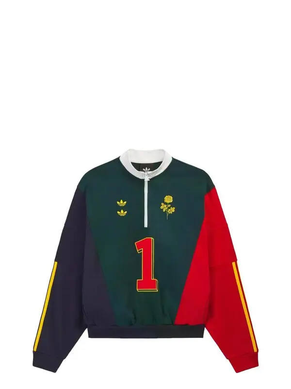 WILLY CHAVARRIA X Adidas Originals Watsonville Half-zip Sweatshirt - Green