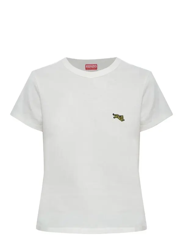 Kenzo Jumping Tiger Embroidered T-shirt - White