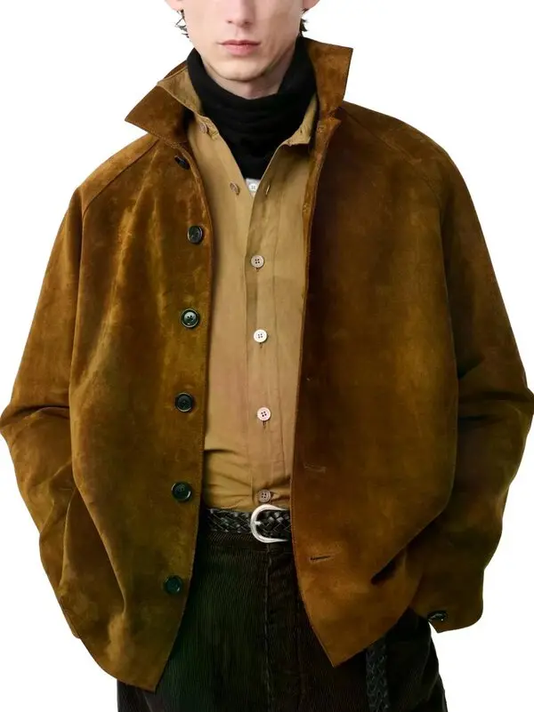 Studio Nicholson Suede Jacket - Brown