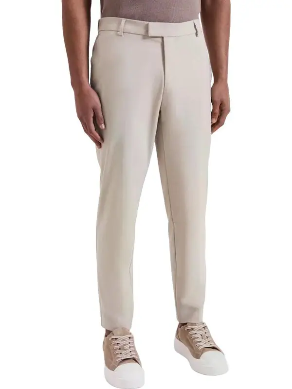 MAUVAIS Tailored Trousers With Elasticated Waistband - Neutrals