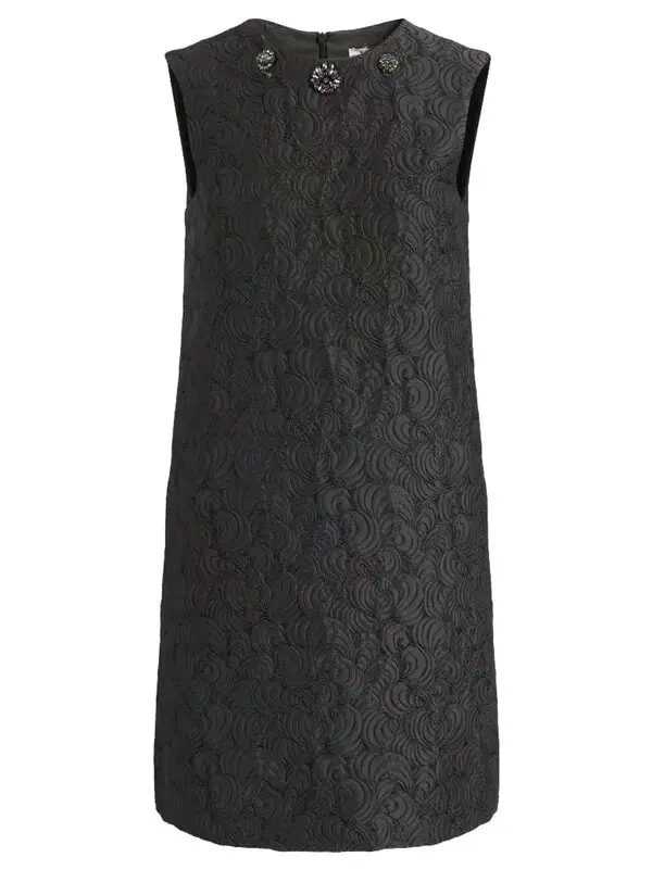 Max Mara Vicolo Crystal-embellished Mini Dress - Green