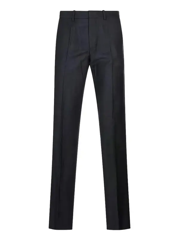 Agnona Tailored Pressed Crease Trousers - Blue