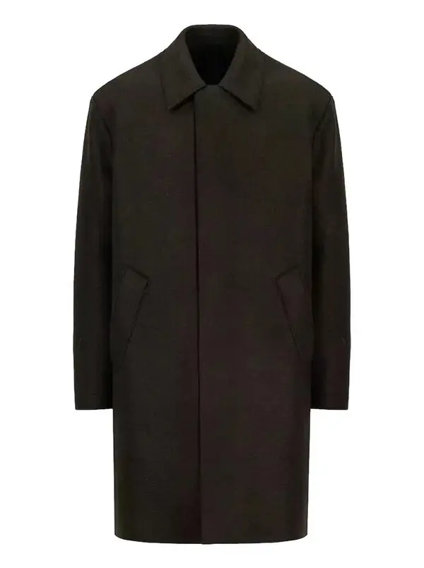 Harris Wharf London Zip-up Coat - Brown