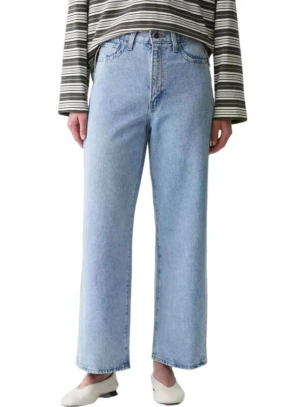 LEVI'S High-waisted Straight-leg Jeans - Blue