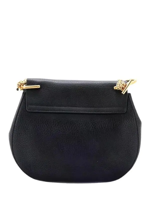 Chloé Drew Leather Small Crossbody Bag - Black