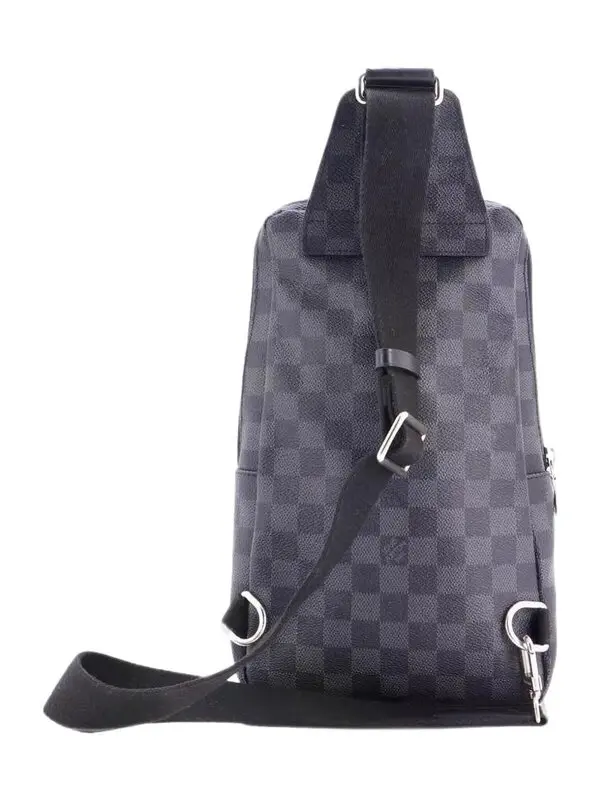 LOUIS VUITTON Avenue Sling Bag Damier Graphite Crossbody Bag - Black