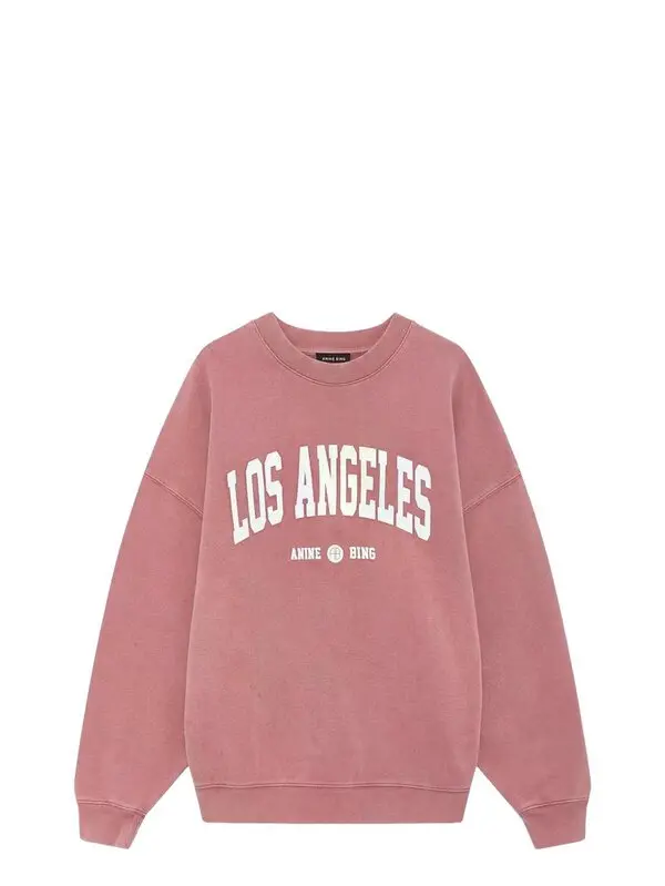 ANINE BING Miles Sweatshirt Los Angeles University - Red