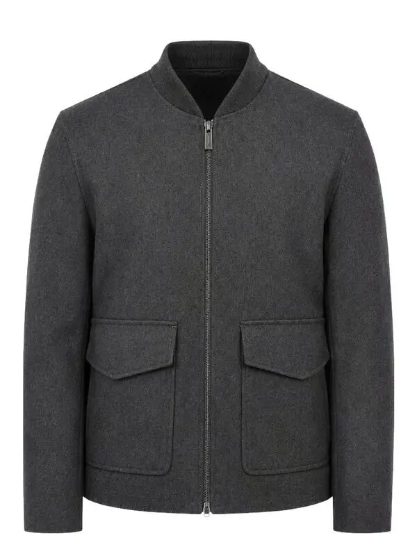 PAOLO PECORA Zip-up Long-sleeve Jacket - Grey