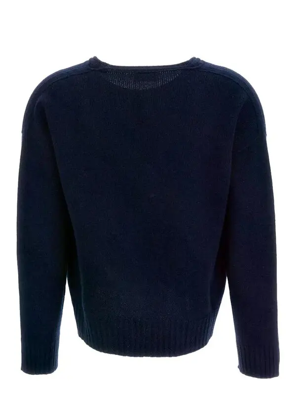 DRUMOHR Cashmere V-neck Sweater - Blue