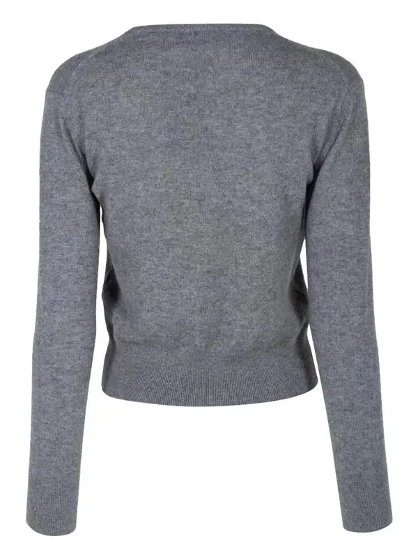 NILI LOTAN Tamra Ribbed Sweater - Grey