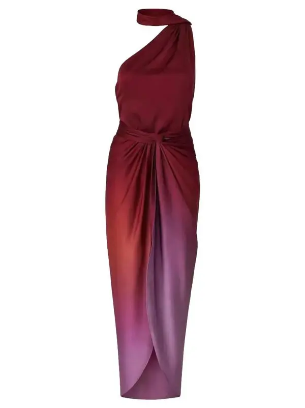 BAOBAB One-shoulder Knot-detail Maxi Dress - Red