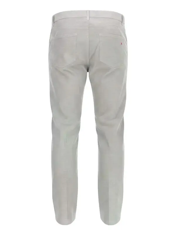 Isaia Belt-loop Pleated Trousers - Grey