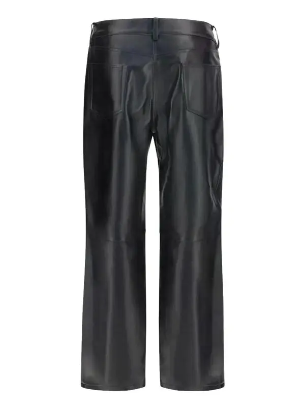 Magda Butrym Straight-leg Leather Trousers - Black