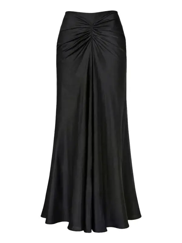 NAFSIKA SKOURTI Selma Gathered Skirt - Black