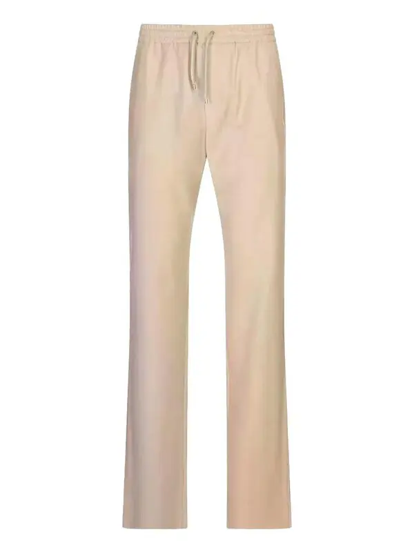 Agnona Straight-leg Trousers With Drawstring Waist - Neutrals