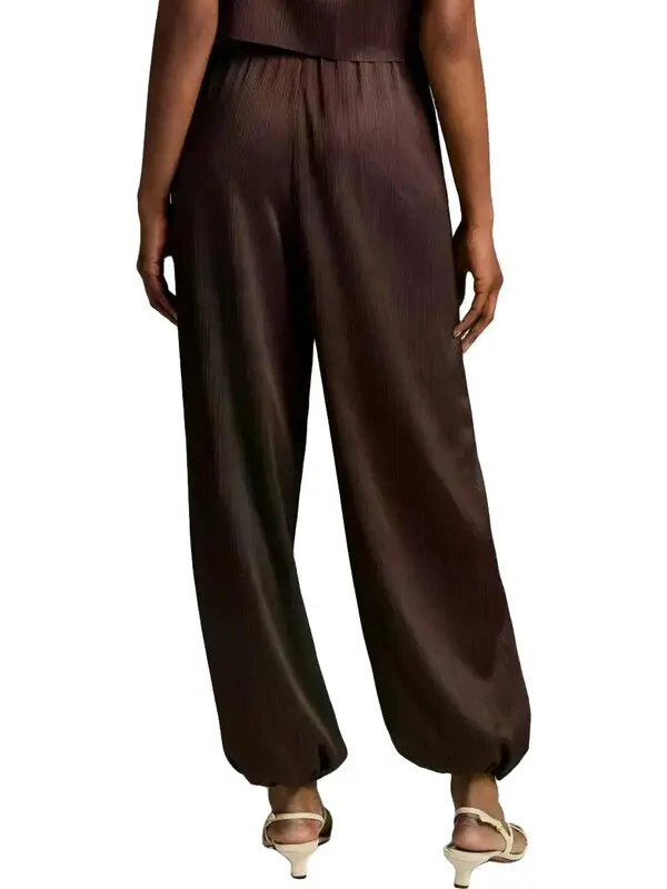 Vince Plissé Crinkle Trousers - Brown