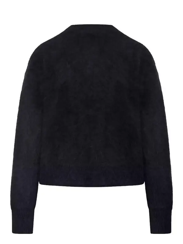 LISA YANG Azalea Brushed-finish Wool Cardigan - Black