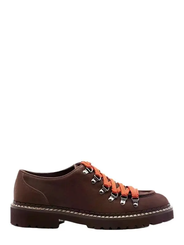 DOUCAL'S Suede Lace-up Shoes - Brown