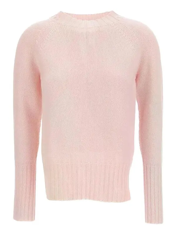 DRUMOHR Merino Wool Ribbed Knit Sweater - Pink