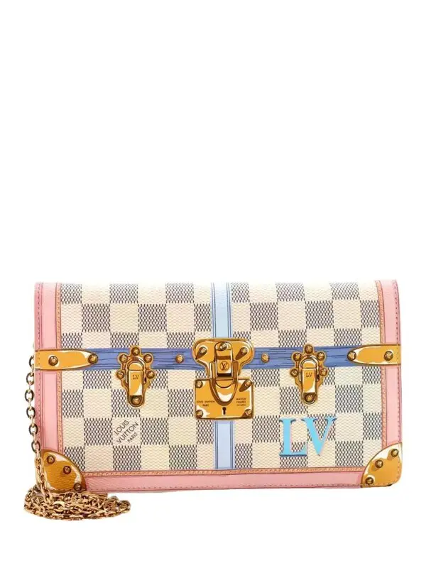 LOUIS VUITTON Damier Summer Trunks Weekend Pochette Clutch Bag - Multicolour