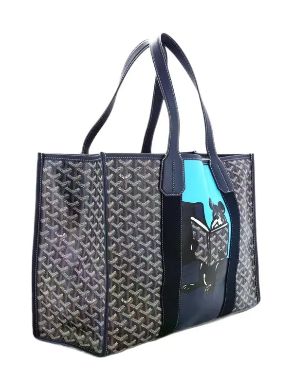 Goyard Villette Printed Coated Canvas Mm Tote Bag - Blue