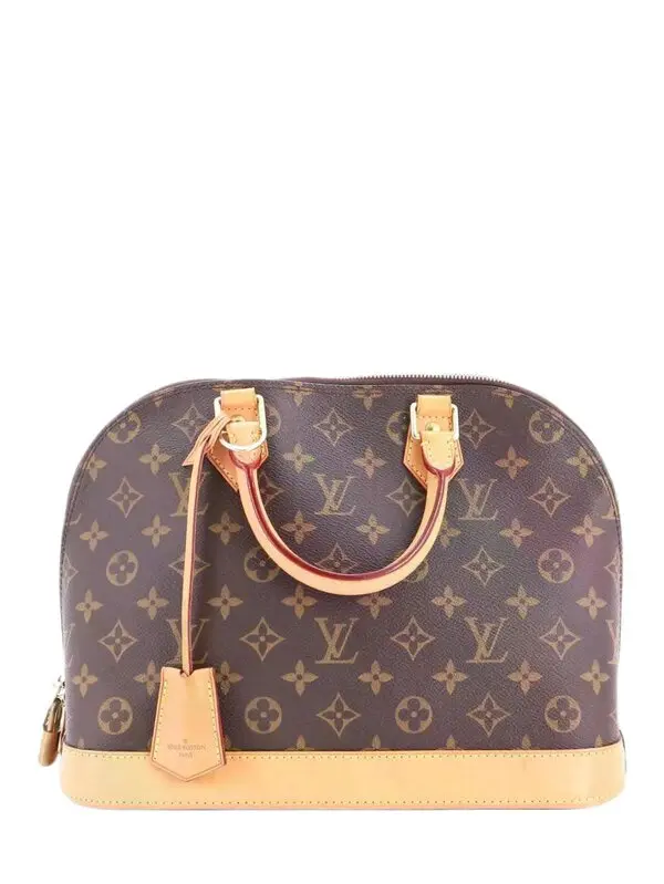 LOUIS VUITTON Alma Handbag Monogram Canvas Pm Satchel - Brown