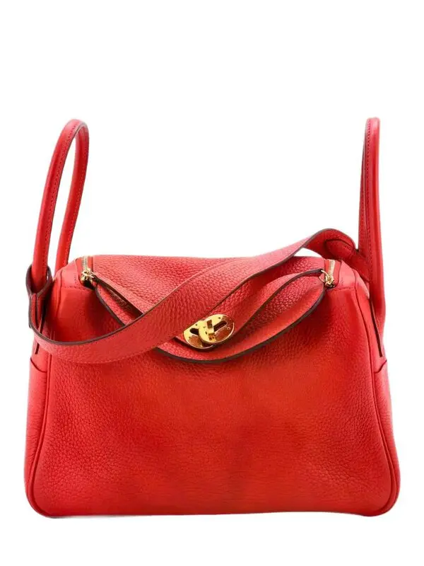 Hermès Lindy Bag Clemence Shoulder Bag - Red