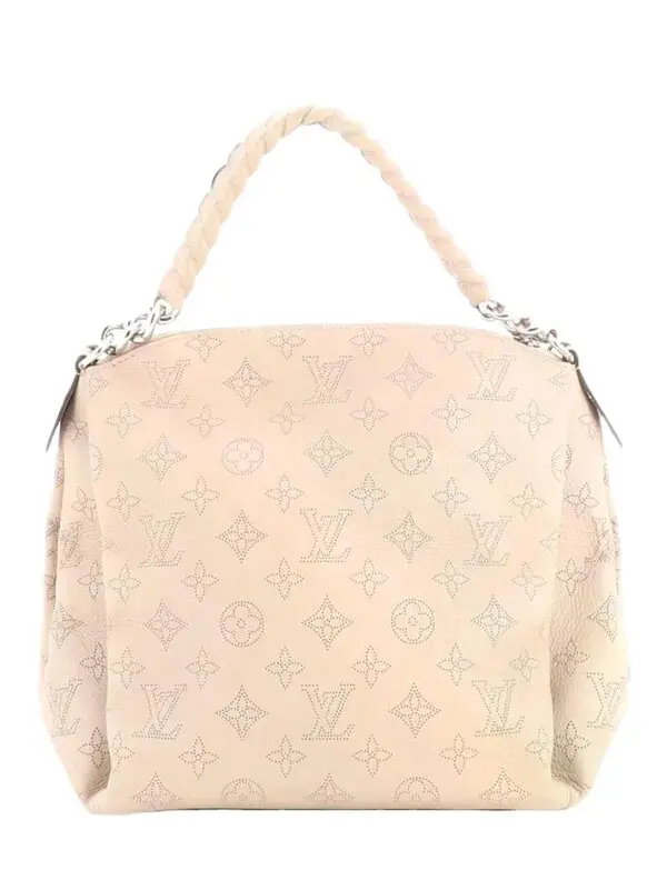 LOUIS VUITTON Mahina Leather Bb Hobo Bag - Neutrals