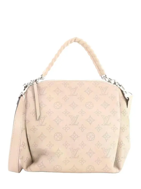 LOUIS VUITTON Mahina Leather Bb Hobo Bag - Neutrals