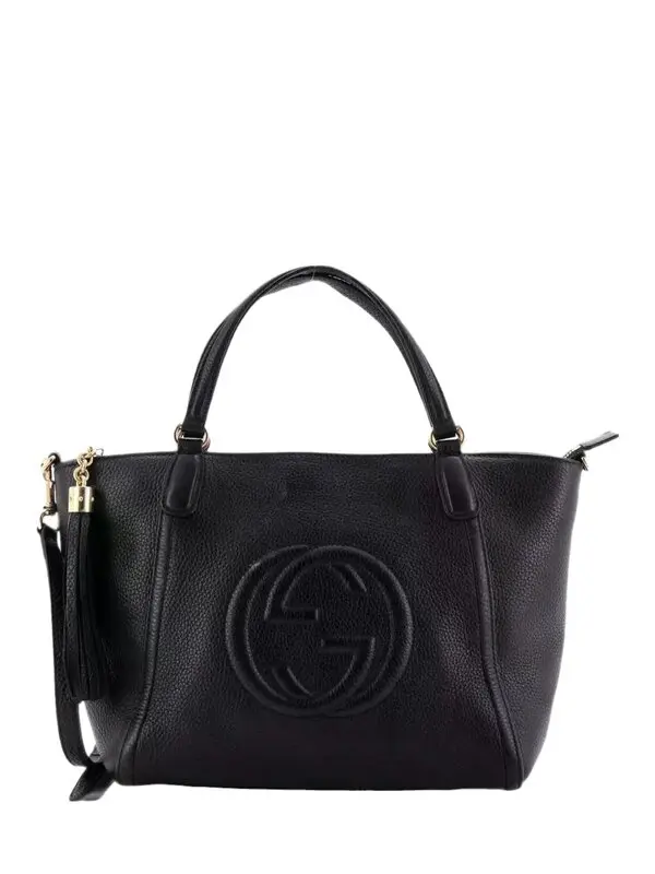 Gucci Soho Convertible Top Handle Bag - Black