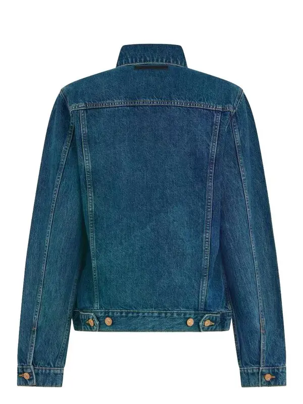 7 For All Mankind Perfetc Button-fastening Denim Jacket - Blue